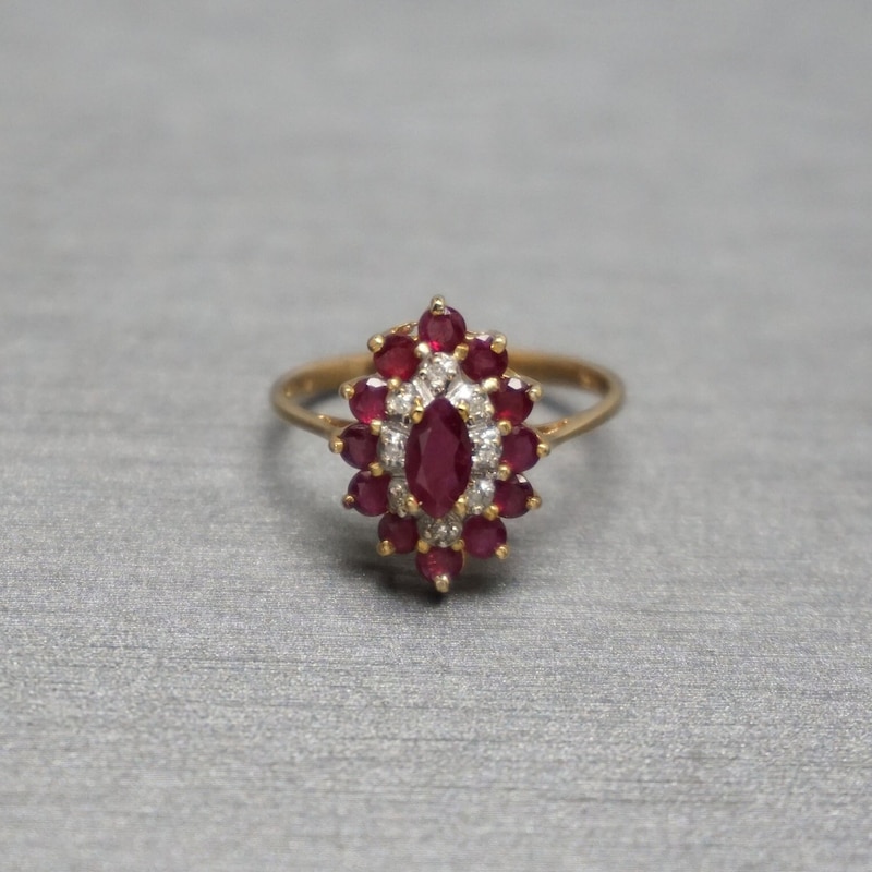 Vintage Ruby Ring - Etsy