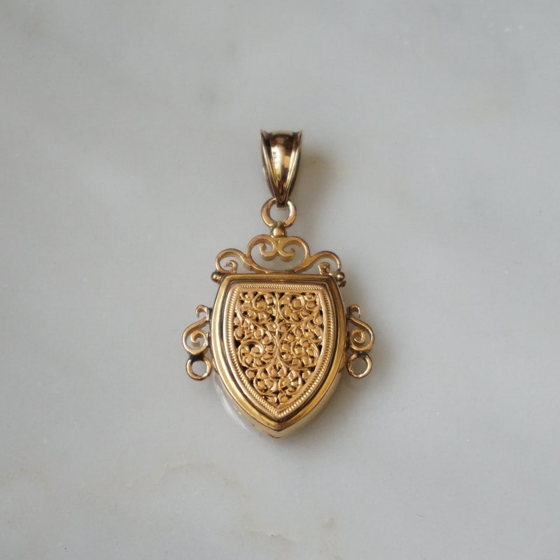 Shield Locket - Etsy