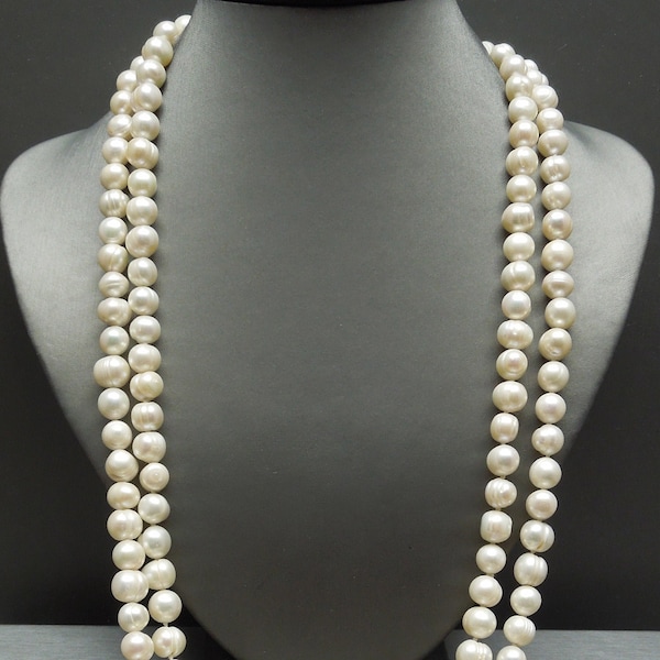 Long Pearl Strand - Etsy