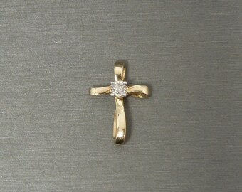 Small Gold Cross - Etsy