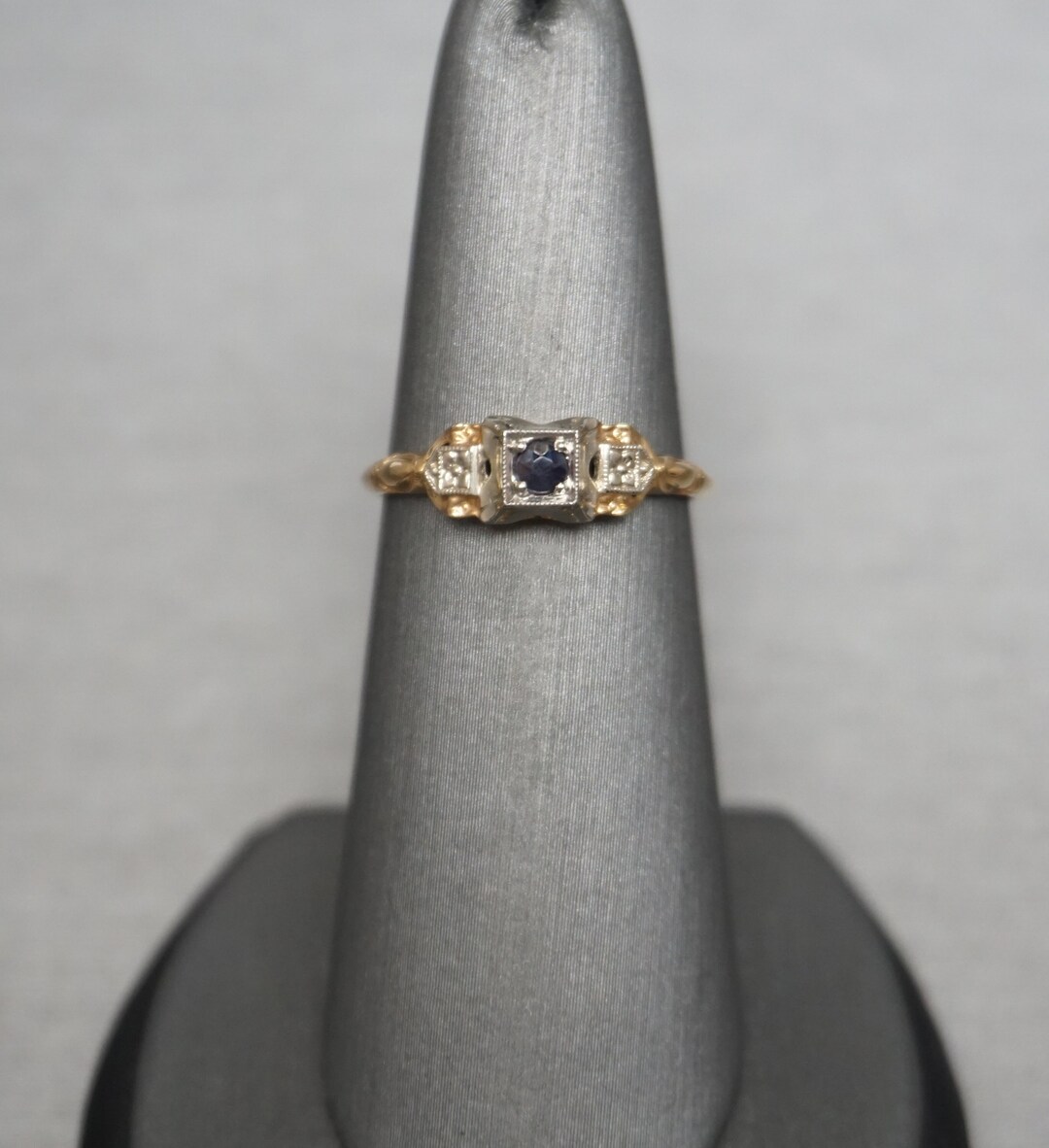 Antique Alexandrite Ring / Antique Estate C1930 14K Gold 0.12ct Old Cut ...