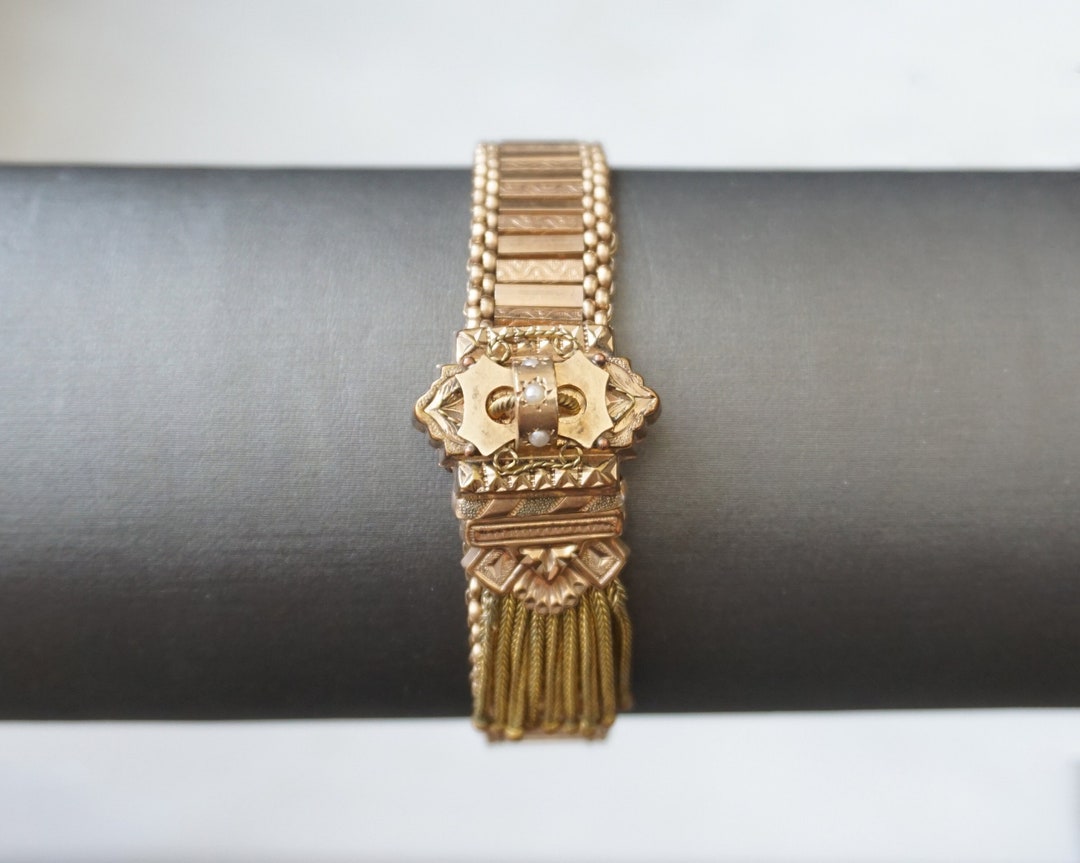 Victorian Slide Bracelet / Antique Victorian Estate C1880 Gold Filled ...