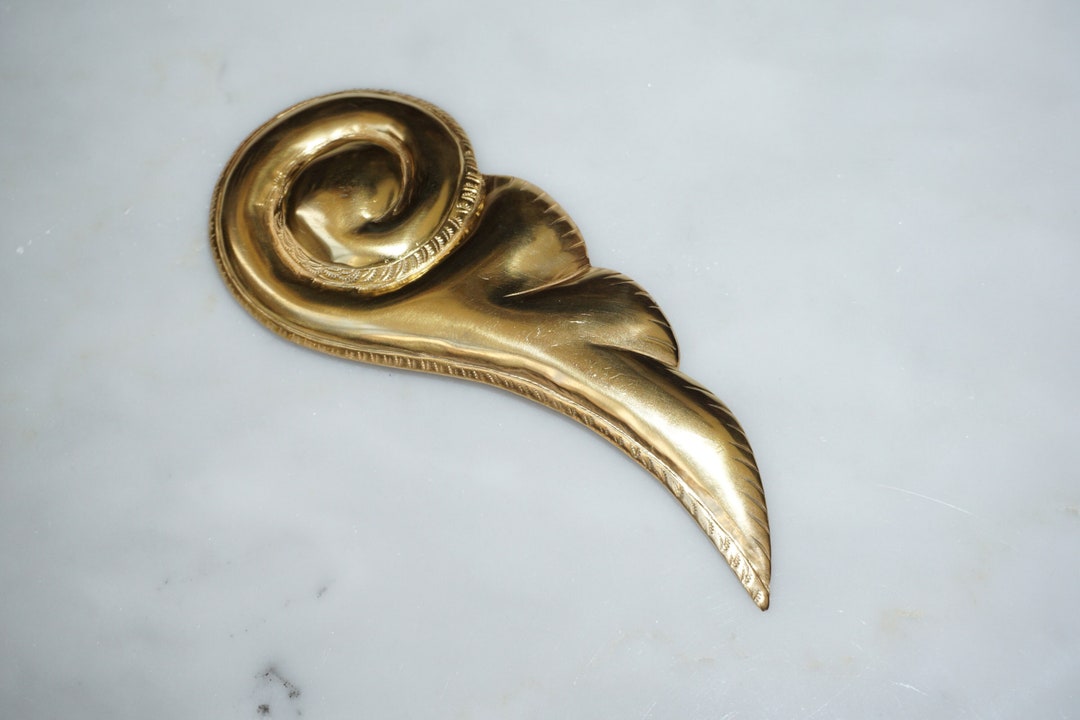 Antique Quill Pin / Antique Estate C1940 Gold Vermeil Sterling Silver ...