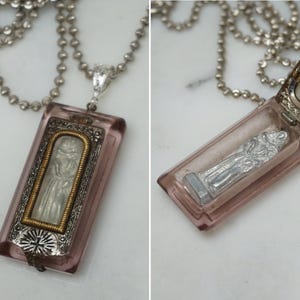 St. Anthony Sarcophagus Coffin Locket Necklace / Antique Estate C1920 ...