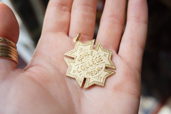 Soule College Medal / Antique Estate Circa 1901 Gold … - Gem