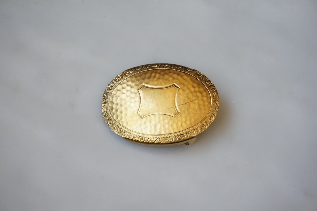 Antique Estate C1920 Gold Filled Buckle Scarf Slide / Gold Buckle Scarf ...