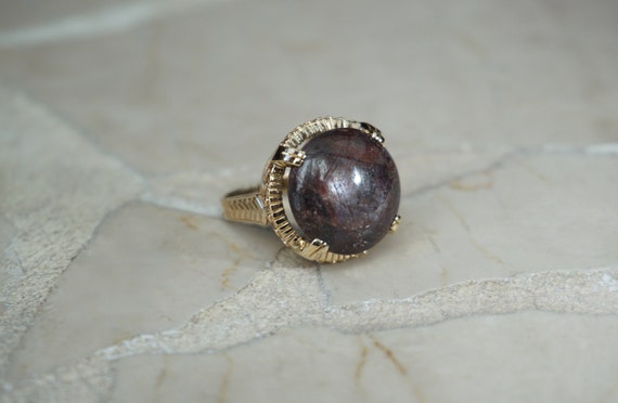 Mystic Ruby Sphere Ring / Art Deco New Orleans Estate… - Gem