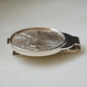 Silver Coin Money Clip / Unisex Men's Vintage Estate 2001 .999 Fine ...