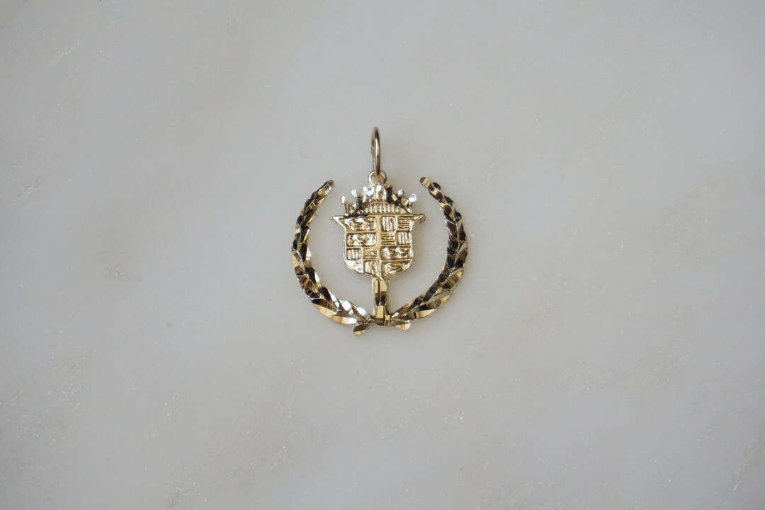 14K Gold Cadillac Pendant / Vintage Estate 1980s Solid 14K Gold ...