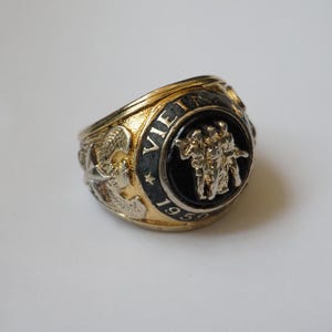 1975 Vietnam Soldier's Ring / Men's Vintage Estate C1970 1959 - 1975 ...