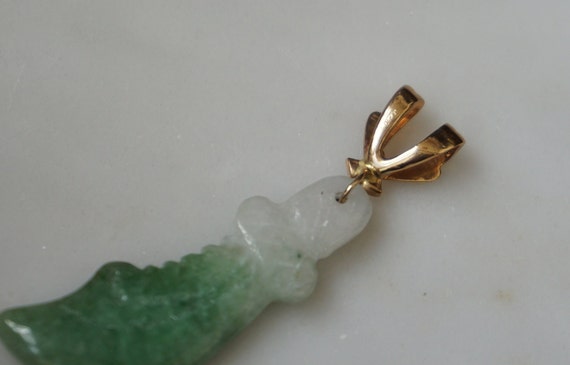 Jade Sword Pendant Large Jadeite Jade Dragon And Sword Pendant