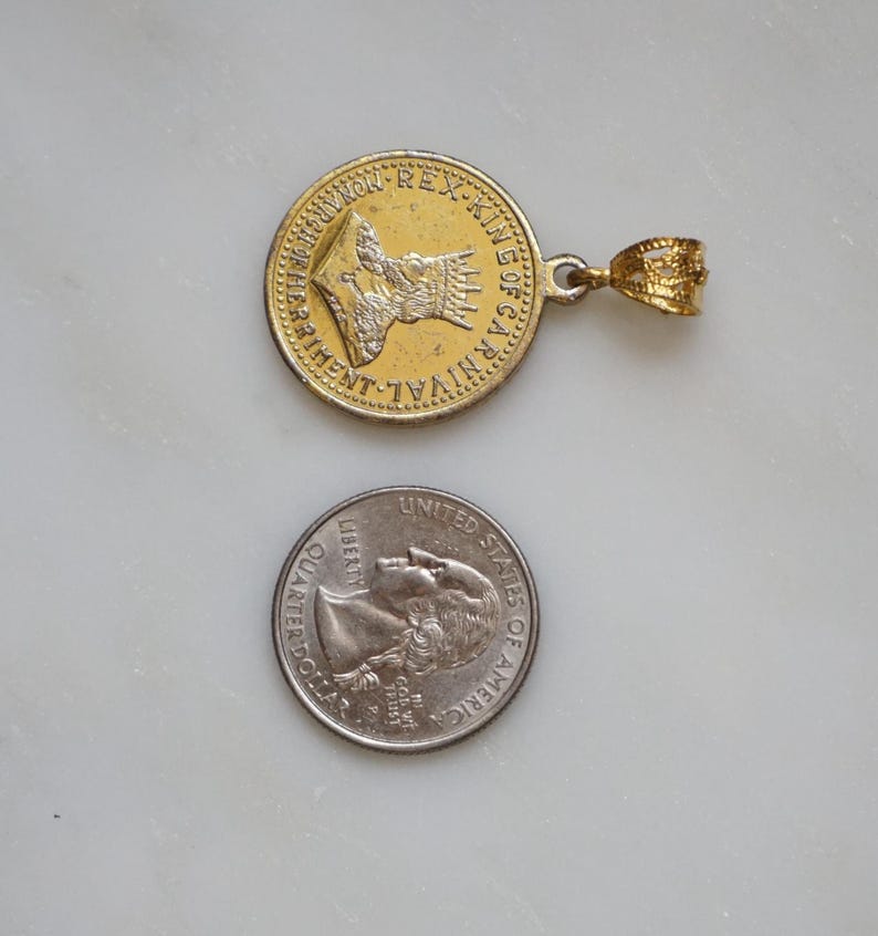 Vintage 1960 Rex Doubloon Medal / Unisex Mid Century Estate C1960 ...