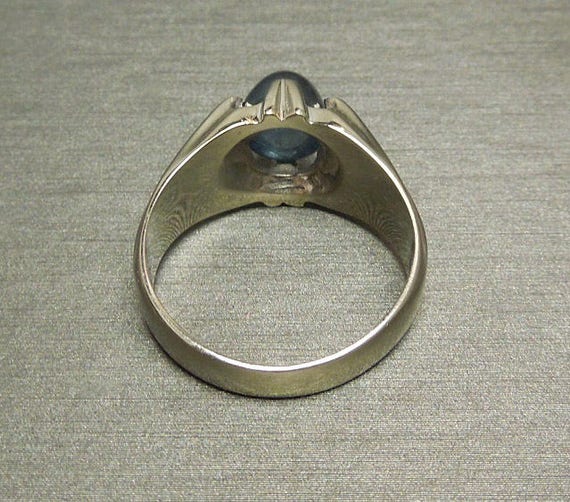 Men's Antique Retro Art Deco Estate C1940 14K White Gold 3 Men's Antique Retro Art Deco Estate C1940 14K White Gold 3