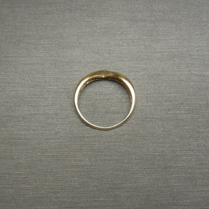 Ruby Ring Guard / Vintage Estate 1980s 10K Gold 0.35TCW Ruby & Diamond ...