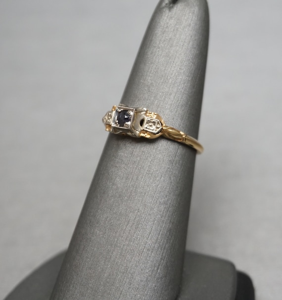 Antique Alexandrite Ring / Antique Estate C1930 14K G… - Gem
