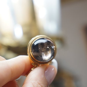 Vintage Estate Gold Vermeil Sterling Silver 20 Carat Topaz Sphere ...