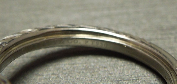 Authentic Signed Tiffany & Co. Hand Engraved Platinum… - Gem