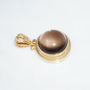 Vintage Estate Gold Vermeil Sterling Silver 20 Carat Topaz Sphere ...