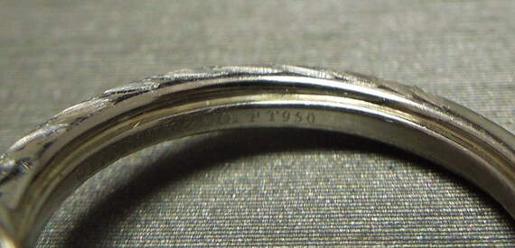 Authentic Signed Tiffany & Co. Hand Engraved Platinum… - Gem