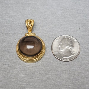 Vintage Estate Gold Vermeil Sterling Silver 20 Carat Topaz Sphere ...