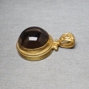 Vintage Estate Gold Vermeil Sterling Silver 20 Carat Topaz Sphere ...