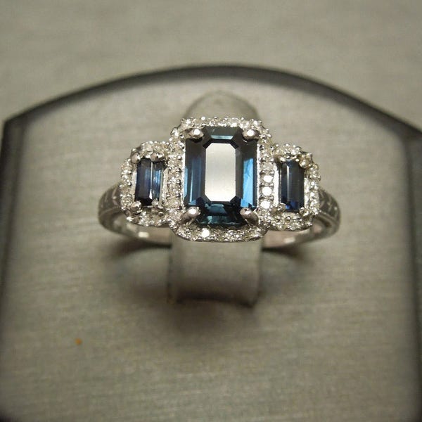 Past Present Future Ring White Sapphire - Etsy