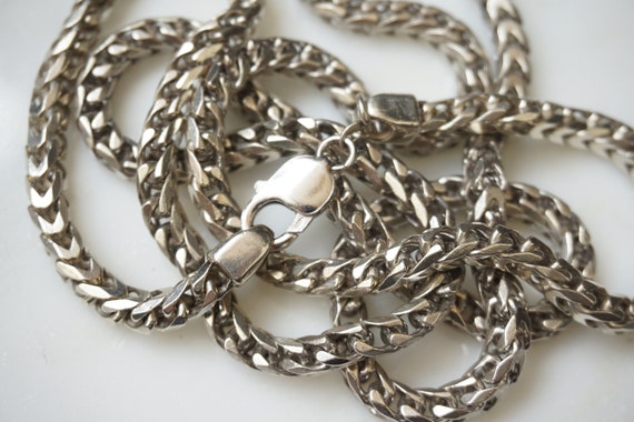 Sterling Silver Link Chain / Vintage Estate 1980s Sol… - Gem