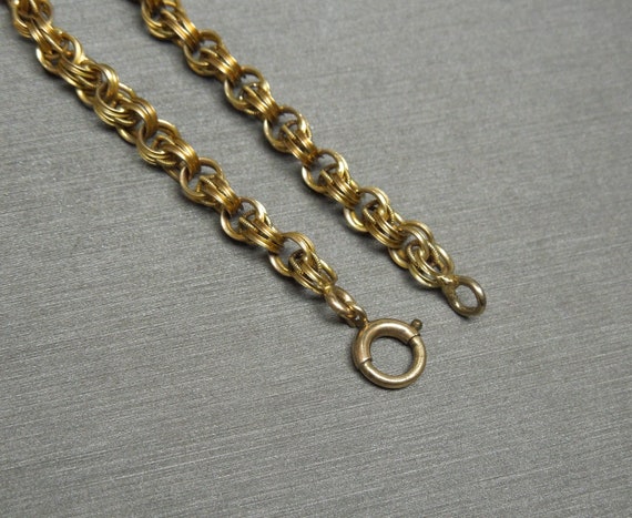 Victorian Gold Link Chain / Victorian Estate Circa 18… - Gem