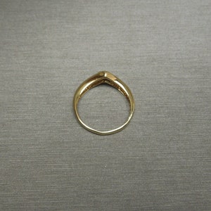 Ruby Ring Guard / Vintage Estate 1980s 10K Gold 0.35TCW Ruby & Diamond ...