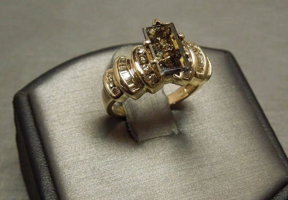 Vintage Estate 14K Gold 1.91TCW Natural Fancy Tiger / Leopard | Etsy