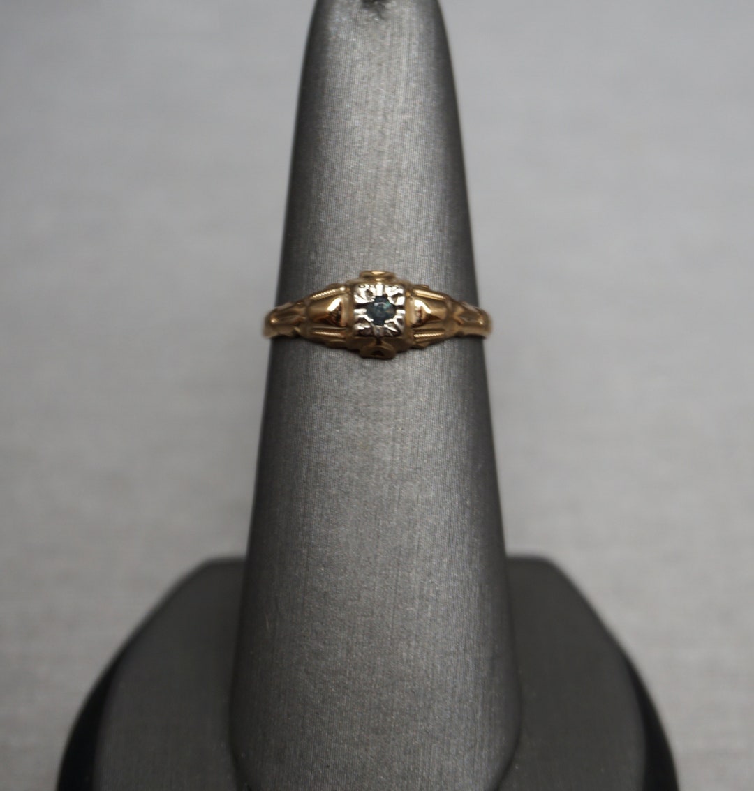 Antique Alexandrite Ring / Antique Estate Circa 1930 10K Gold 0.05ct ...