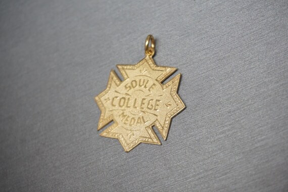 Soule College Medal / Antique Estate Circa 1901 Gold … - Gem