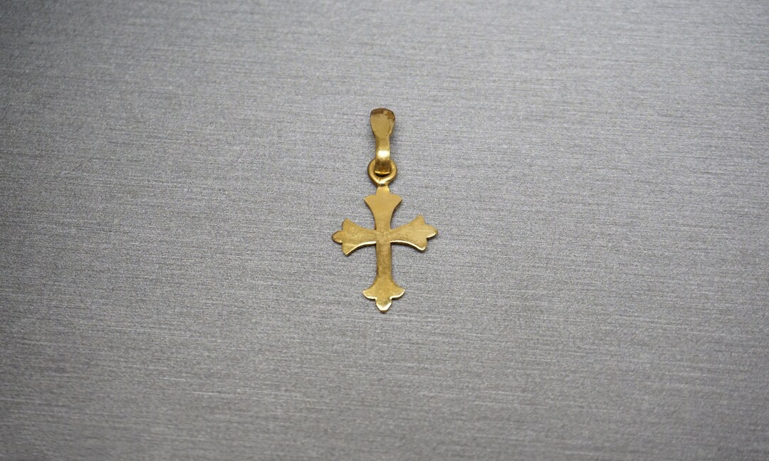 Antique 22K Gold Cross / Antique Estate Circa 1870 22kt Gold Cross ...