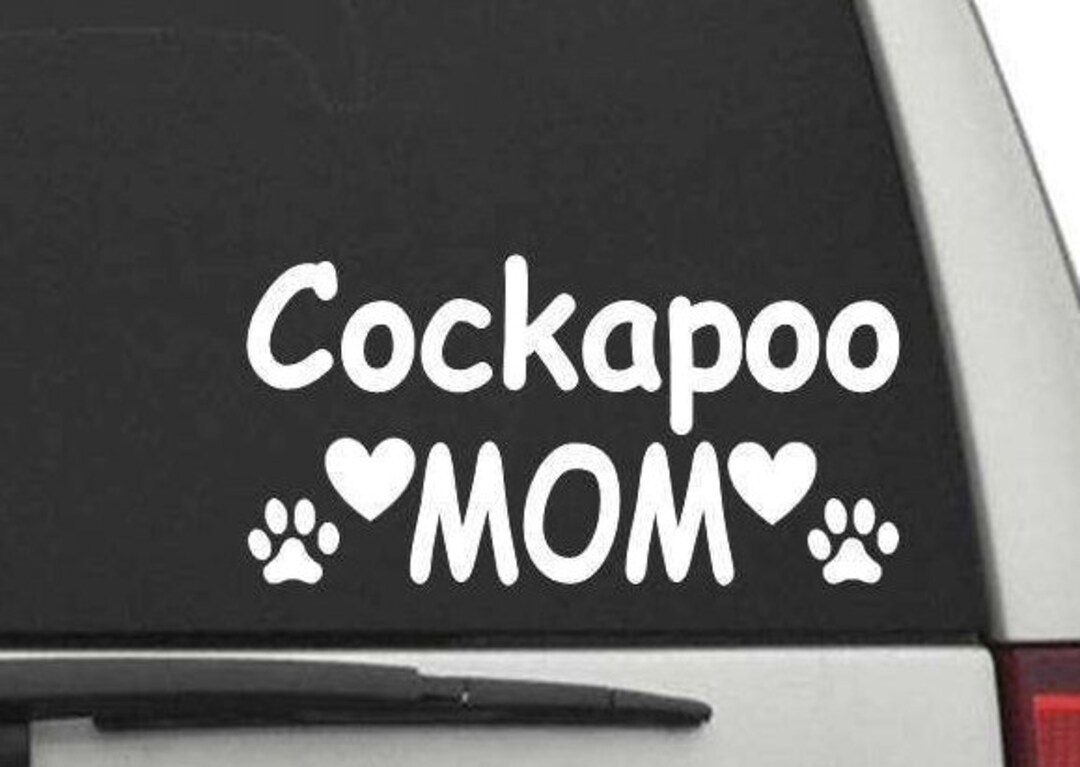 CW866 Cockapoo Mom Decal Sticker for Car or Truck Window or - Etsy