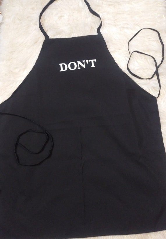 David Rose Apron Black and White Apron Chef Apron Kitchen | Etsy