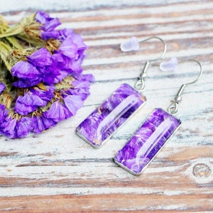 Funeral Flower Earrings Funeral Flower Keepsake Funeral | Etsy