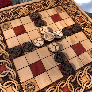 Laser-engraved Game Pieces: Upgrade Item for Full-size Hnefatafl Game ...