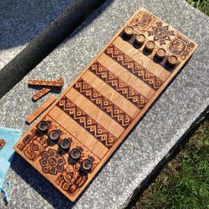 Puluc Board Game: Strategy Capture Game W/ Pre-columbian Mesoamerican Origins, Wooden Game, Wood ...