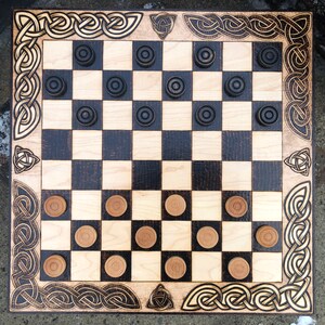 Checkers Board Game: English Draughts, Drafts, Classic Strategy Game ...