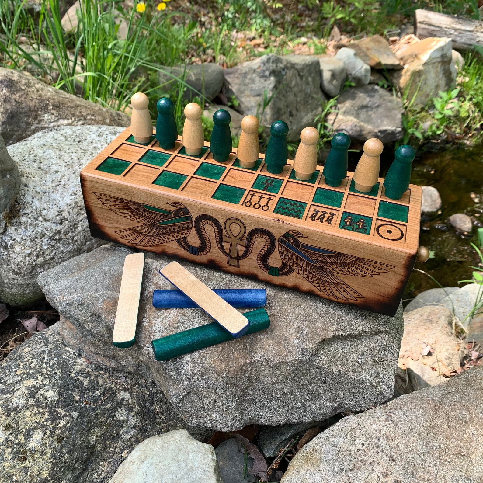 Senet Game: Decorative Drawer-type Box Game Artistic Replica - Etsy