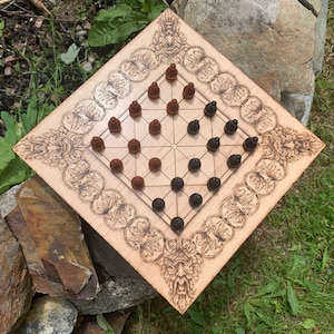Alquerque Game: 'quirkat', Handcrafted Wooden Traditional Board Game of ...