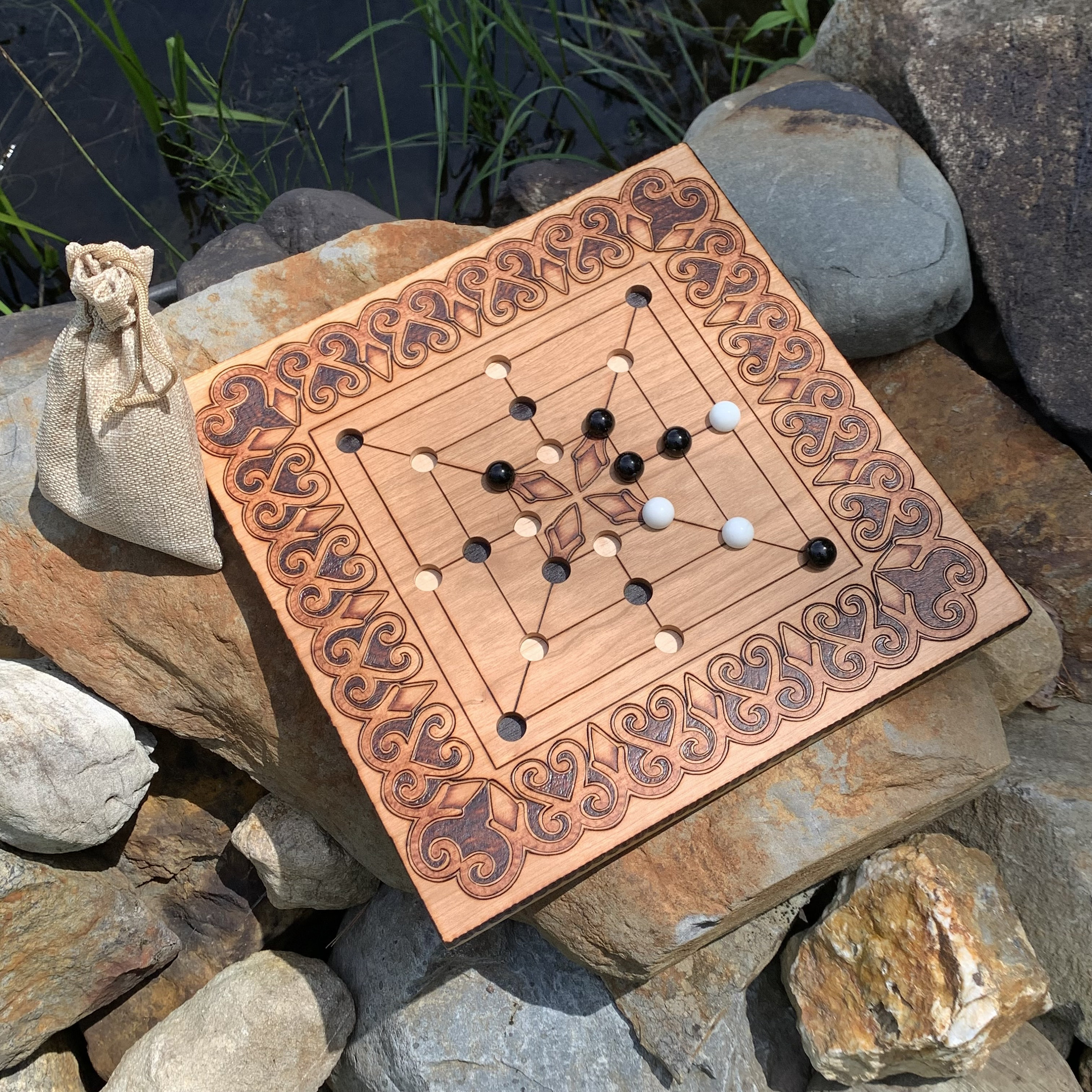 Morris Game: Nine Men’s Morris, Twelve Men's Morris, Mill Game, Merels ...