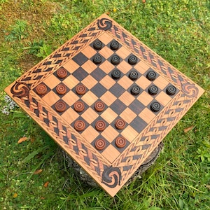 Checkers Board Game: English Draughts, Drafts, Classic Strategy Game ...
