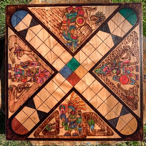 Patolli Board Game: Ancient Mesoamerican Aztec Racing Game, Handcrafted ...