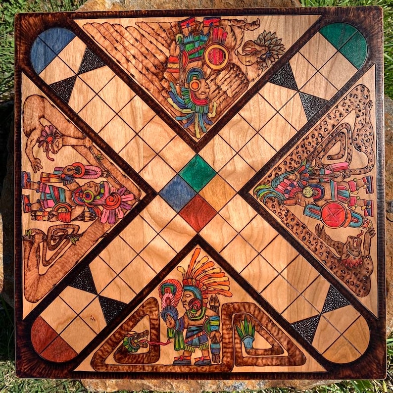 Patolli: Ancient Mesoamerican Aztec Board Game Handcrafted - Etsy