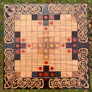 Hnefatafl Board Game: 11x11 Square Grid - Historic Welsh Tawlbwrdd ...