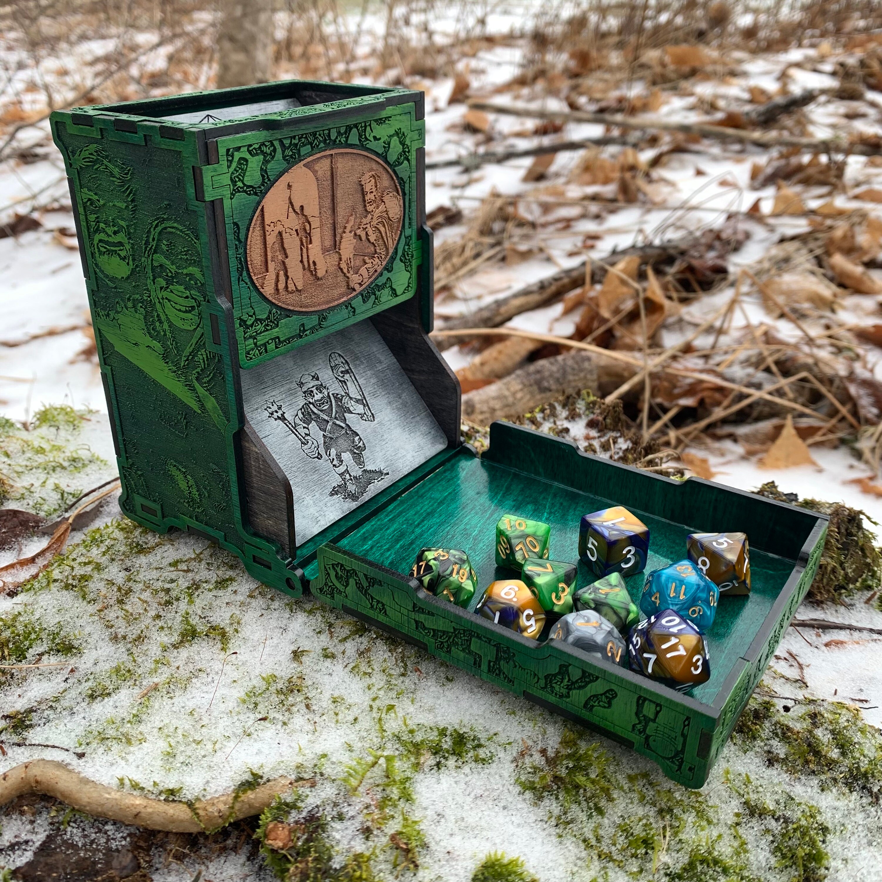 Dice Tower: Legendary Adventures - Laser-engraved, Hand Painted RPG ...