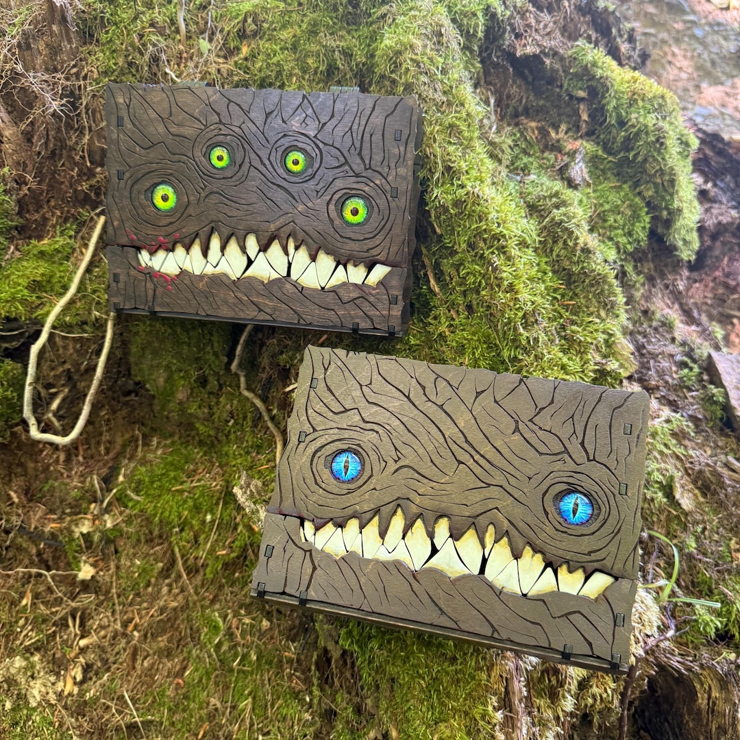Mimic Box: “toothy the Spell Tome"; Monstrous-themed Book-style Box ...