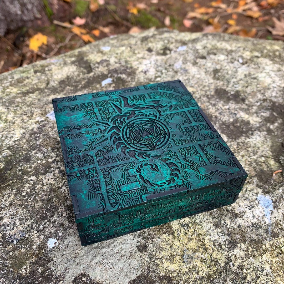 RPG Dice Box: Polyhedral Dice Case, Portable Magnetic Case for RPG Dice ...
