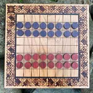 Dama Board Game: Turkish Draughts, Checkers Variant; Handcrafted Middle ...